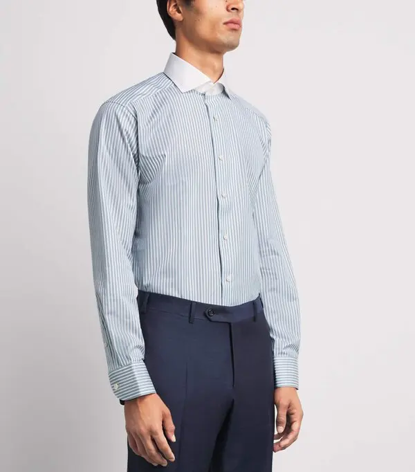Eton Cotton Stripe Slim Fit Shirt