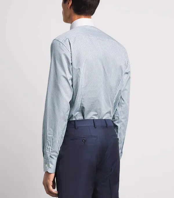 Eton Cotton Stripe Slim Fit Shirt