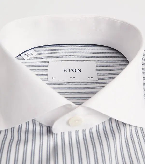 Eton Cotton Stripe Slim Fit Shirt