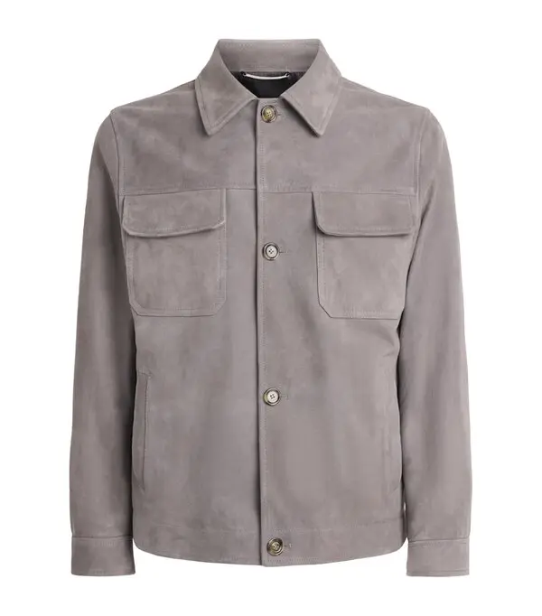 LARDINI Sheepskin Suede Jacket