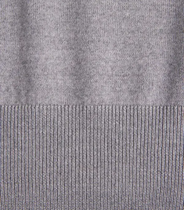 LARDINI Virgin Wool Knitted T-shirt - Grey