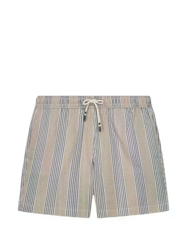 Hartford Striped Drawstring Swim Shorts
