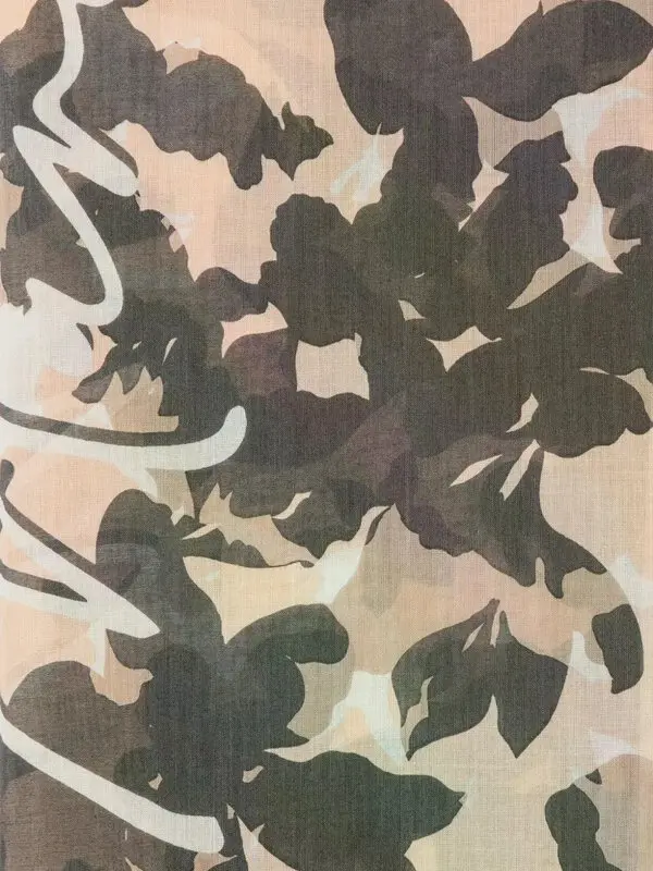 Marc O'polo Floral-print Frayed Scarf - Neutrals