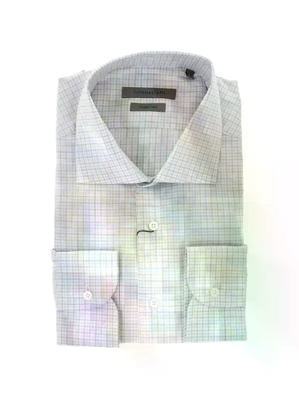 Corneliani Checked French-collar Shirt