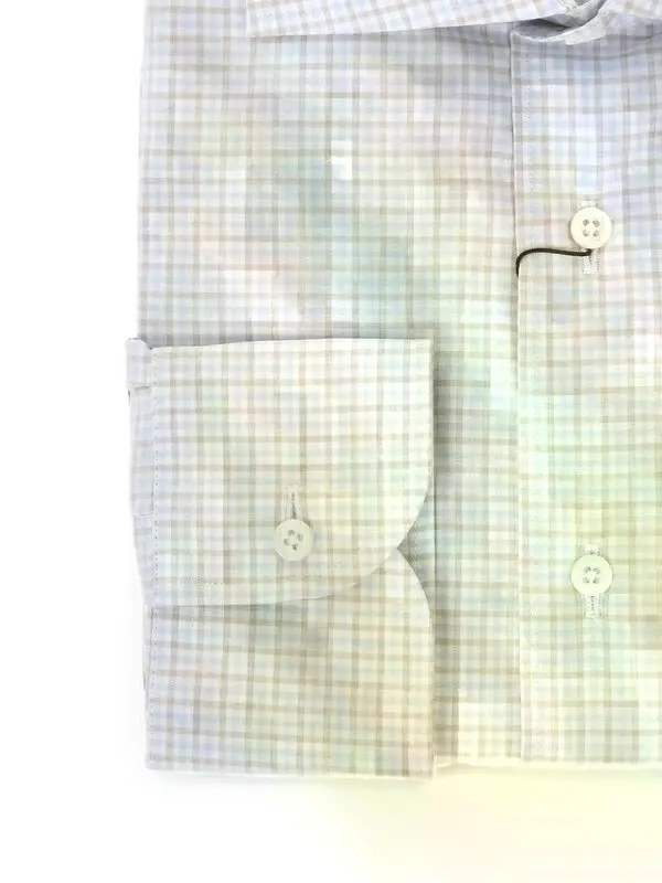 Corneliani Checked French-collar Shirt