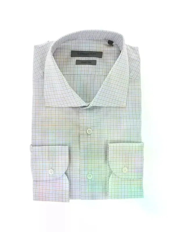 Corneliani Checked French-collar Shirt