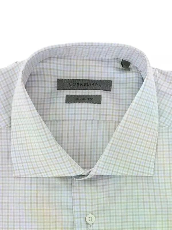 Corneliani Checked French-collar Shirt