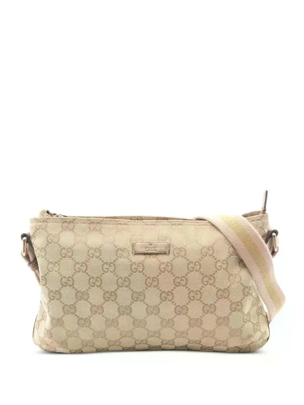 Gucci 2000s Gg Canvas Shoulder Bag - Neutrals