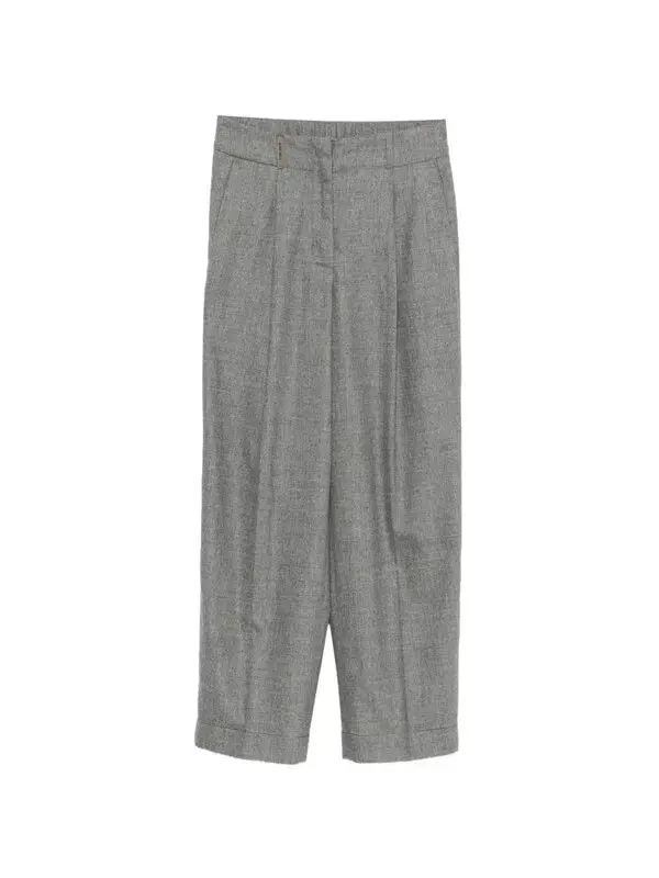 Peserico Pleated Detail Straight-leg Trousers
