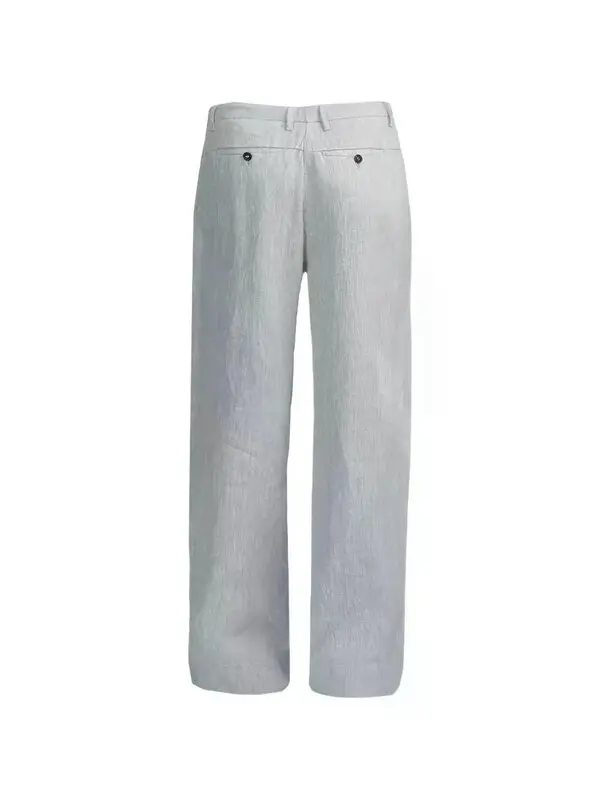 HANNES ROETHER Marl Pattern Belt Loop Trousers