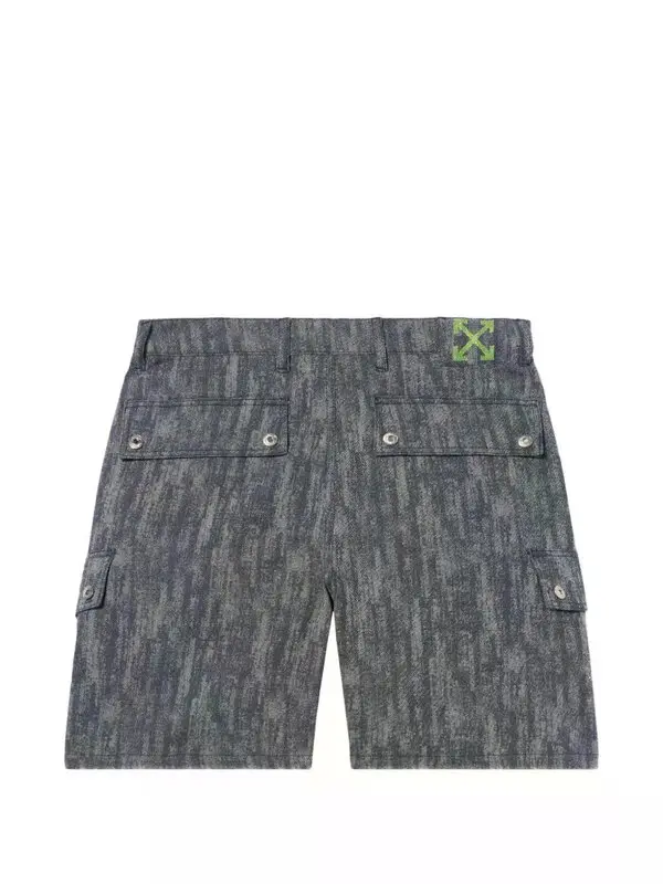 Off-White Switch Off" Shorts - Blue