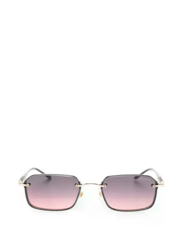 Montblanc Square Frame Sunglasses With Gradient Lenses