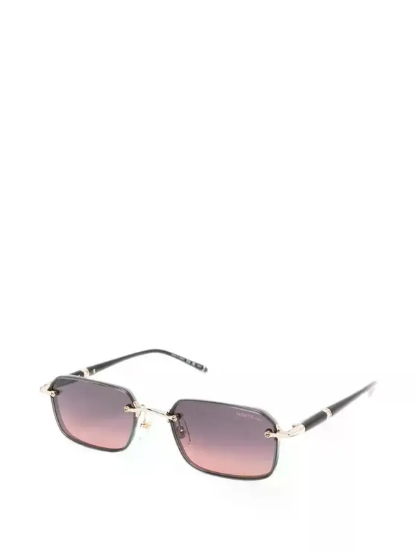 Montblanc Square Frame Sunglasses With Gradient Lenses