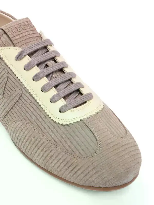 MSGM Corduroy-effect Logo-patch Sneakers