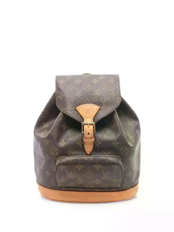LOUIS VUITTON 2001 Mm Montsouris Monogram Backpack - Brown