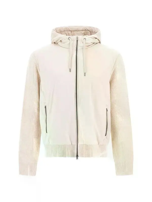 Herno Jacket With Drawstring Hood - White