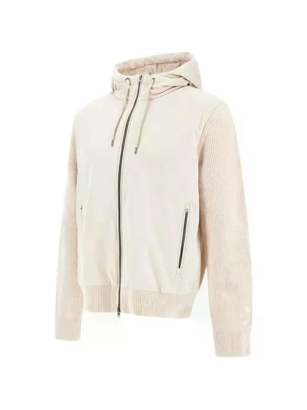 Herno Jacket With Drawstring Hood - White