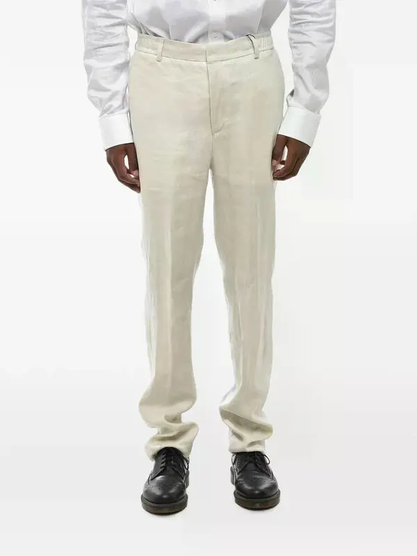 Corneliani Elasticated-waist Linen Trousers