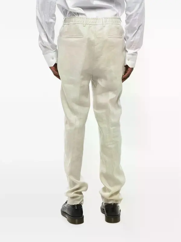Corneliani Elasticated-waist Linen Trousers