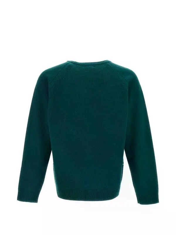 JW Anderson Logo-embroidered Wavy-stitch Knit