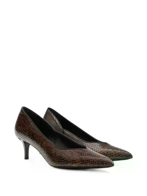 Isabel Marant Étoile Pamely Python-effect Leather Pumps