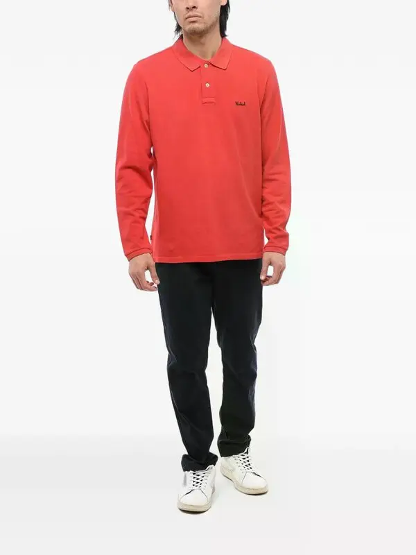 Woolrich Embroidered Long-sleeve Polo Shirt