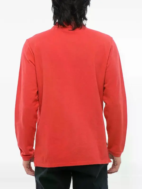 Woolrich Embroidered Long-sleeve Polo Shirt