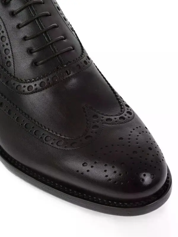 Santoni Brogue-leather Oxford Shoes
