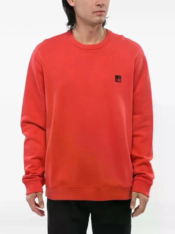 Woolrich Logo-embroidered Brushed-cotton Sweatshirt