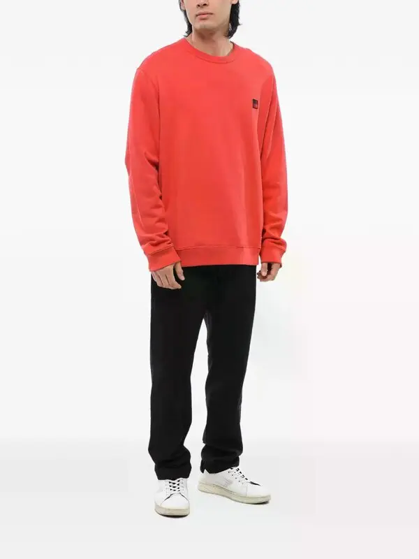 Woolrich Logo-embroidered Brushed-cotton Sweatshirt