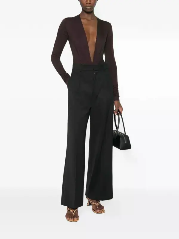 Andamane The Attico Pleated Wide-leg Trousers