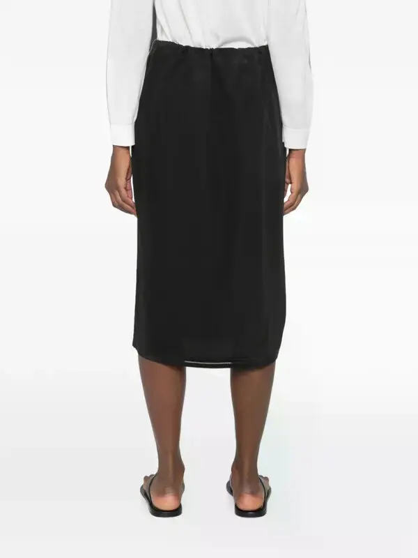 TOTEME Drawstring-waist Midi Skirt