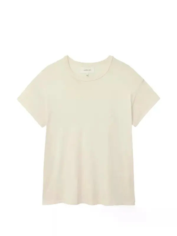 The Great. Boxy Crew T-shirt - Neutrals