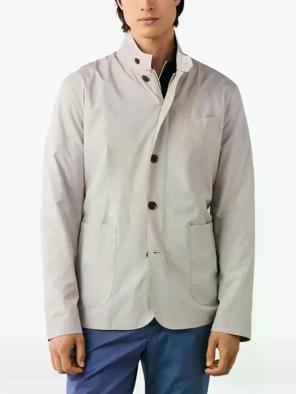 HACKETT LONDON Stand-up Collar Chest Pocket Jacket