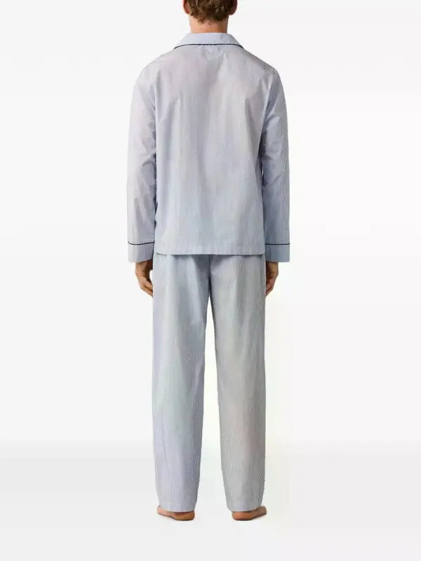 HACKETT LONDON Striped Cotton Pajamas