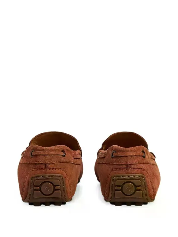HACKETT LONDON Lace-up Suede Driver Shoes