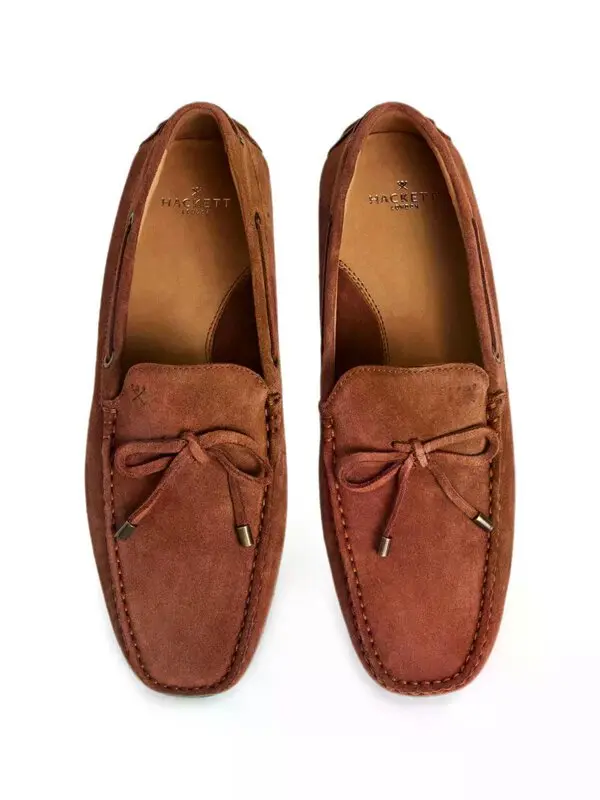 HACKETT LONDON Lace-up Suede Driver Shoes