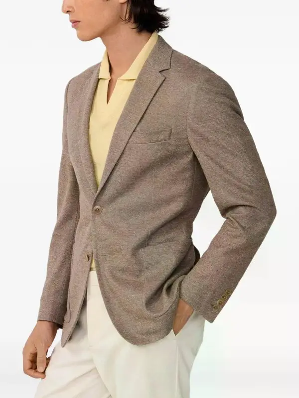 HACKETT LONDON Notch-lapel Single-breasted Blazer