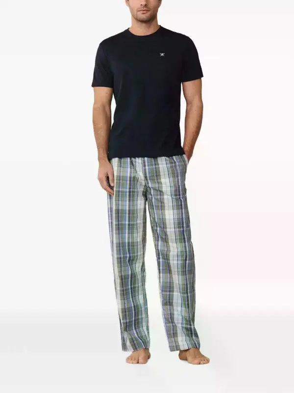 HACKETT LONDON Check-print Cotton Pyjama Set