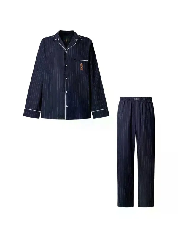 HACKETT LONDON Harry Pinstripe Pajamas - Blue