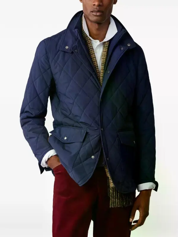 HACKETT LONDON Paddock Diamond-quilted Jacket
