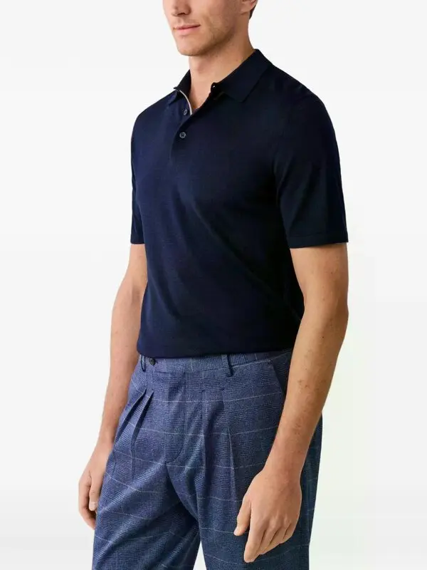 HACKETT LONDON Short-sleeve Knit Polo Shirt