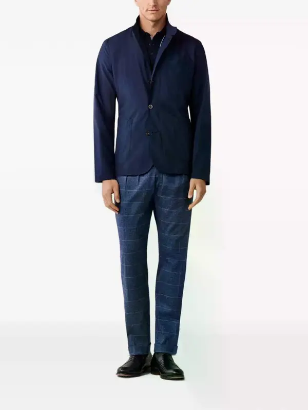 HACKETT LONDON Stand-up Collar Blazer