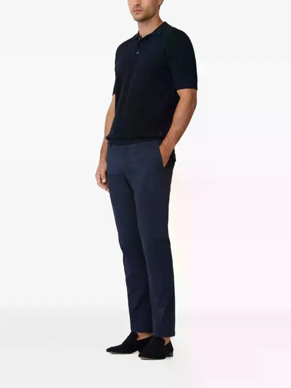 HACKETT LONDON Kensington Houndstooth Belt-loop Trousers