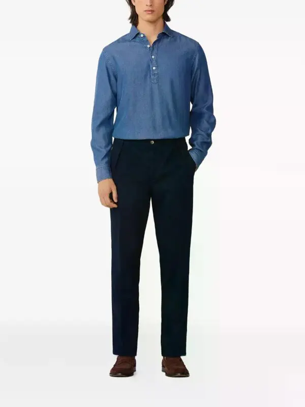 HACKETT LONDON Sloane Pleat-detail Trousers