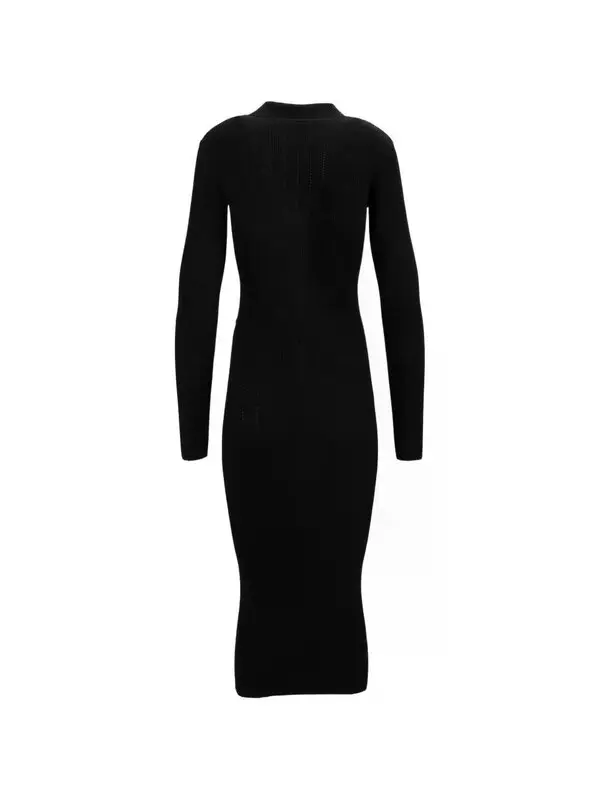 Elisabetta Franchi Knit Dress With Openwork Embroidery