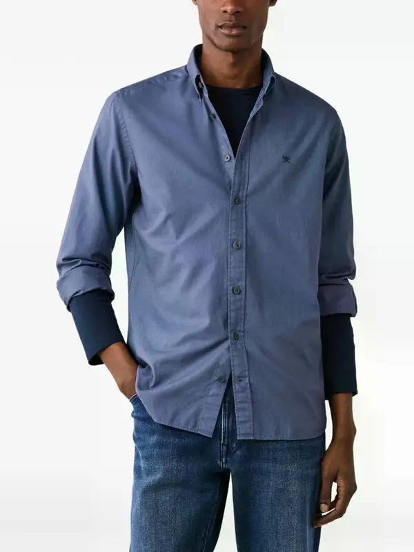 HACKETT LONDON Embroidered-logo Shirt