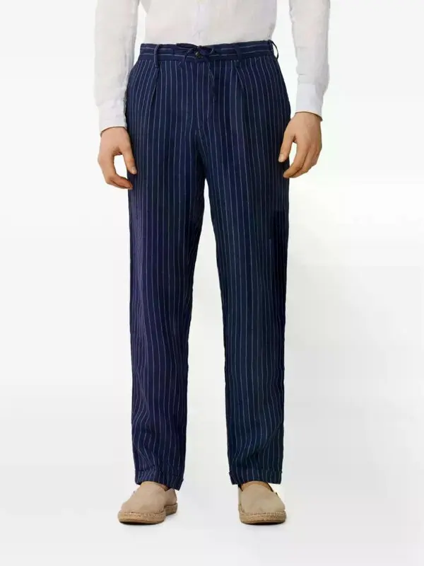 HACKETT LONDON Regent Pinstripe Linen Chinos