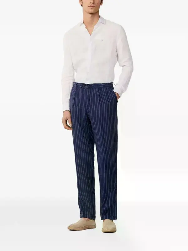 HACKETT LONDON Regent Pinstripe Linen Chinos