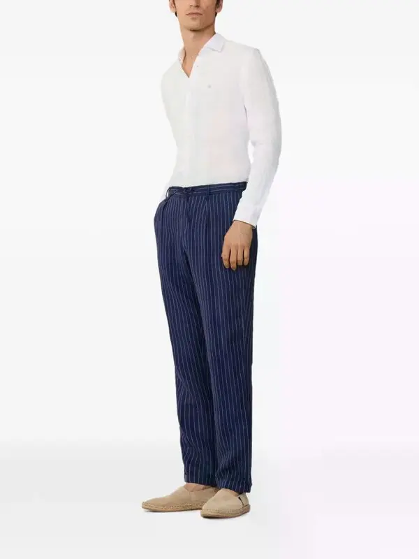 HACKETT LONDON Regent Pinstripe Linen Chinos